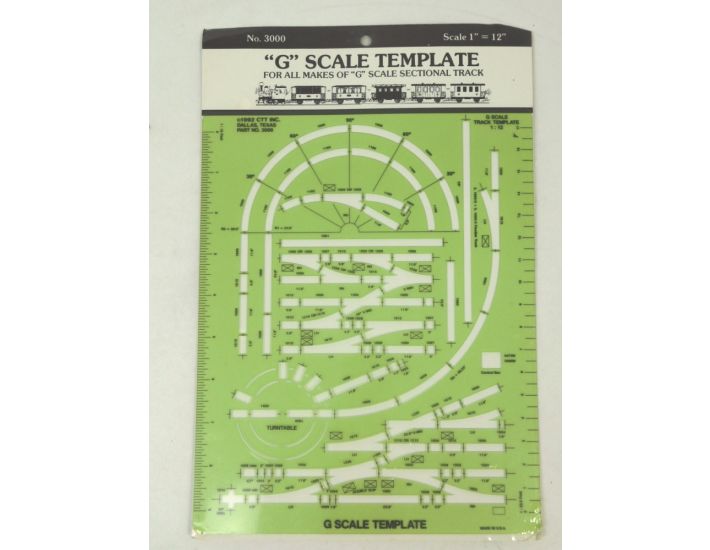 g scale track dimensions